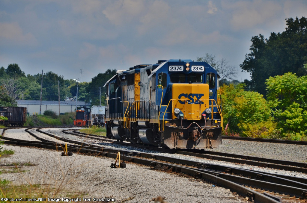 The yard job has returned from points along the old EL.